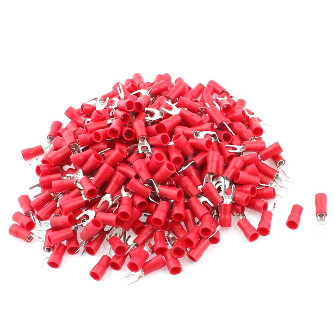 Uxcell Electric Wiring Insulated Fork Connector Terminal with 300 Piece ...