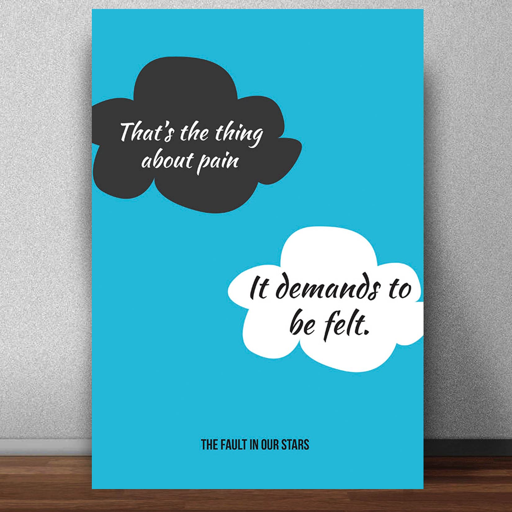 The Fault In Our Stars Quote Poster The Fault In Our Stars Poster