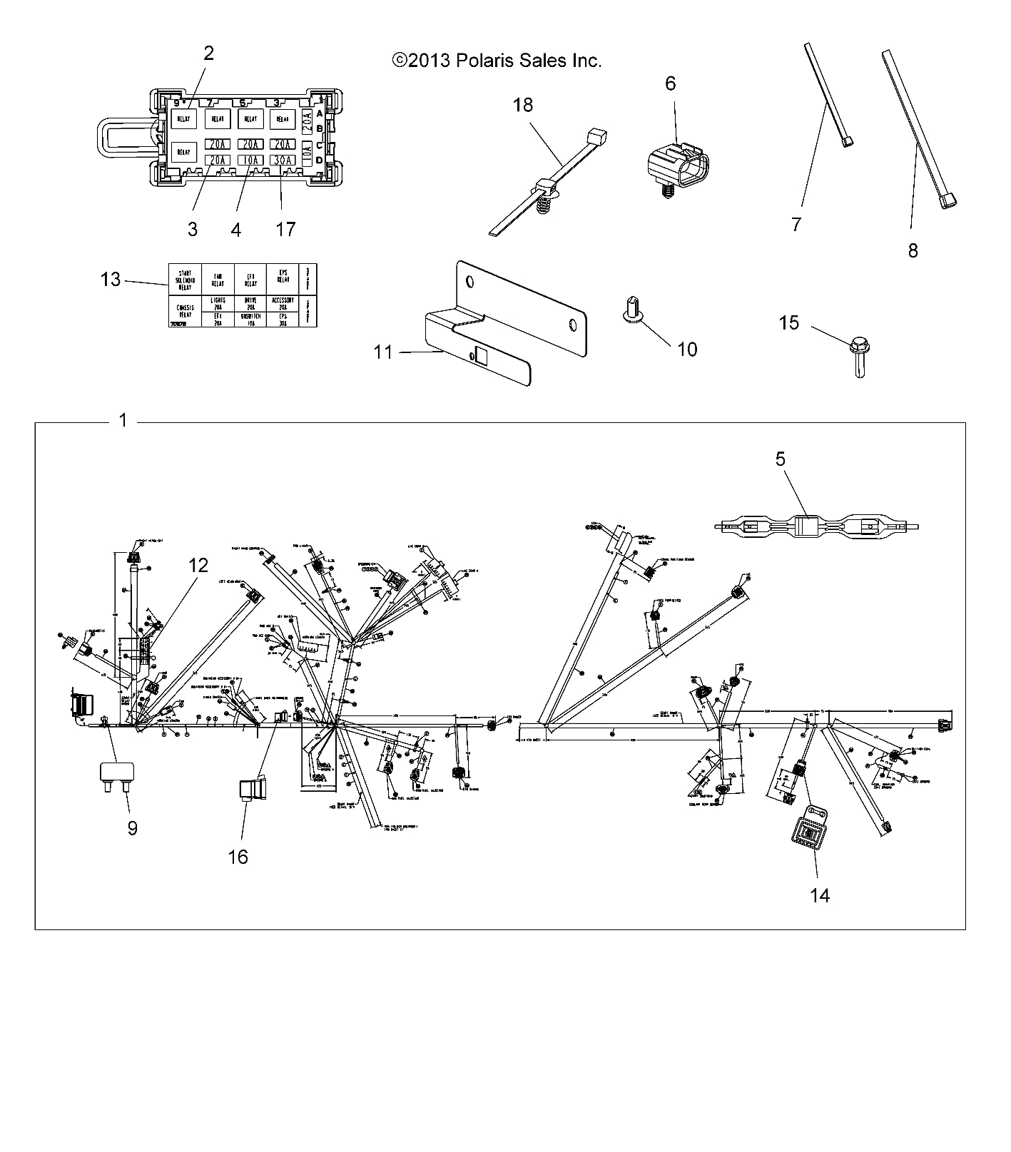 ATV Electric Power Steering Relay Kit Polaris OEM Electric Power ...