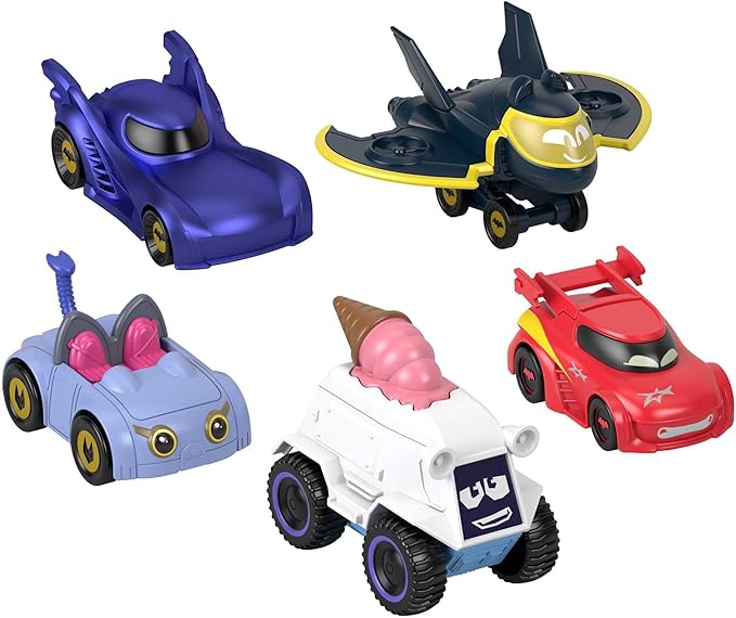 Fisher-Price Bathwheels Vehicle Multipack - Batmobile, Redbird, Kitty ...