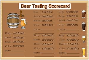 Amazon.com: Beer Tasting Scorecards 4×6 Inch Beer Tasting Party ...