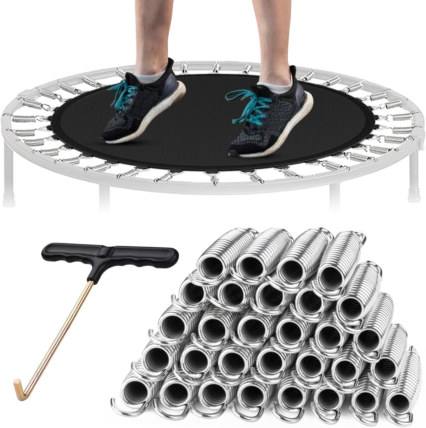 Amazon.com : TOBWOLF Mini Fitness Trampoline Replacement Mat Fit 40 ...