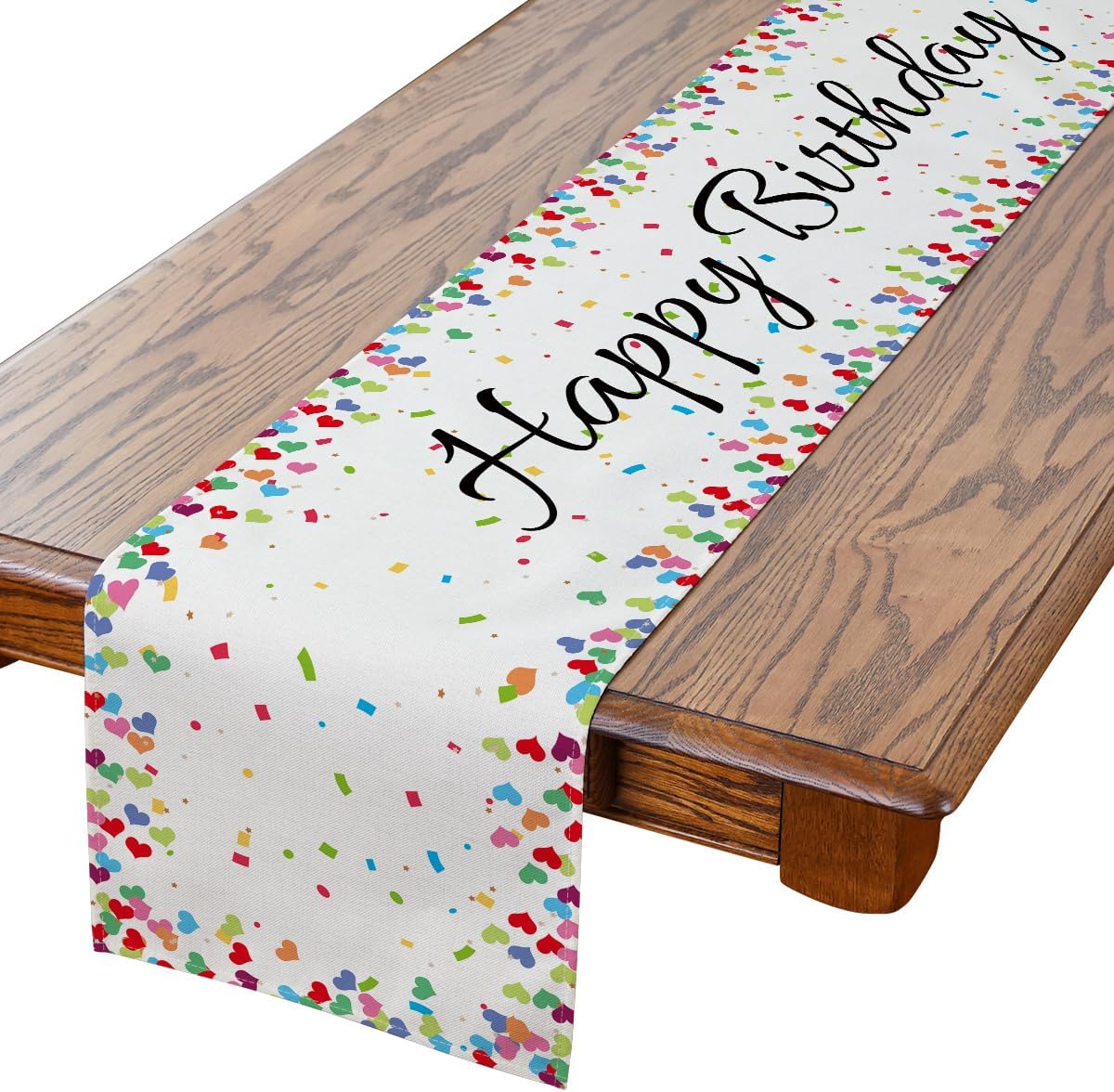 Amazon.com: Happy Birthday Table Runner 90 Inches, Celebrate Birthday ...