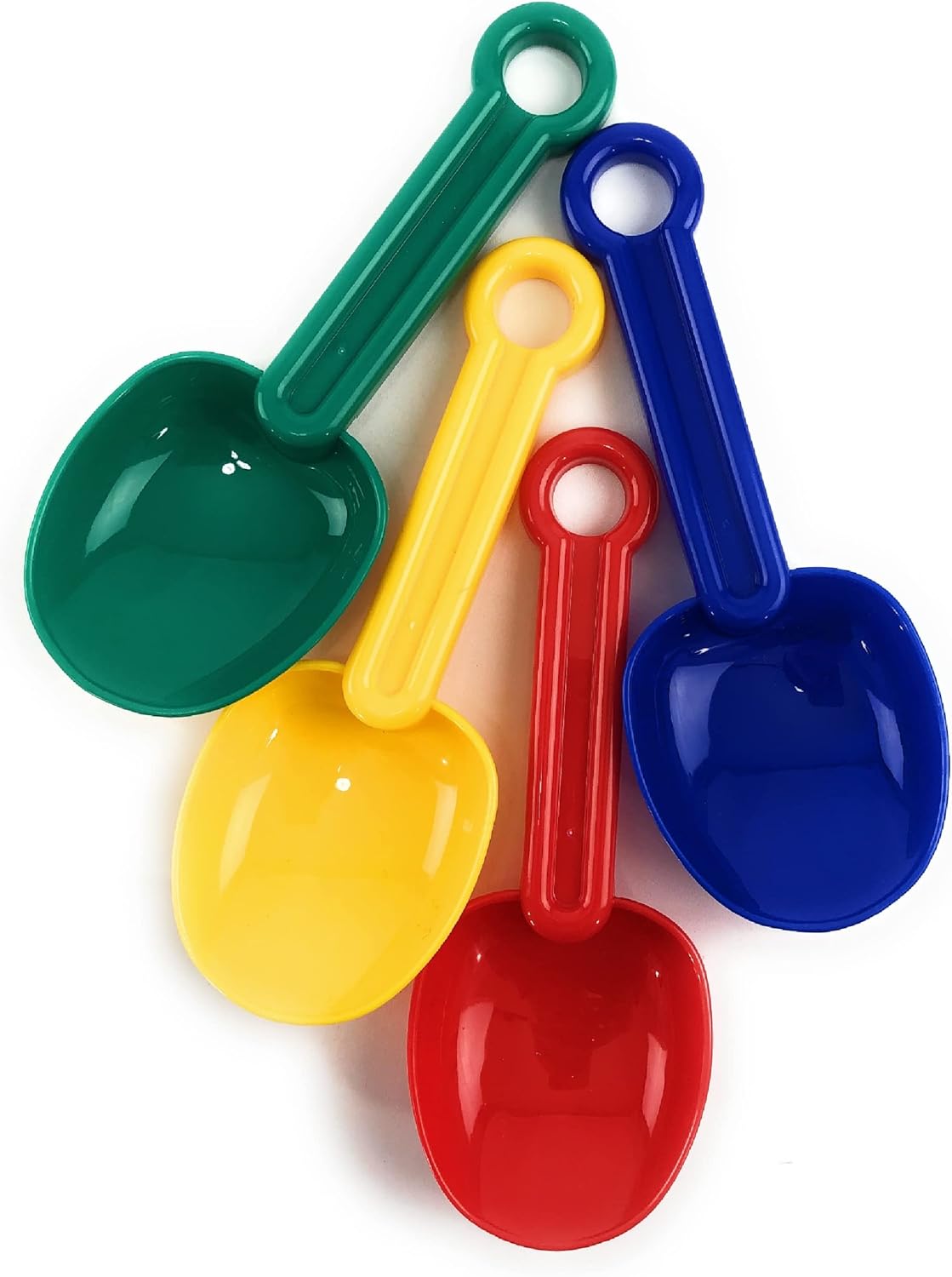 Amazon.com: Matty's Toy Stop 8.5" Plastic Rounded Scoop Sand Shovels ...