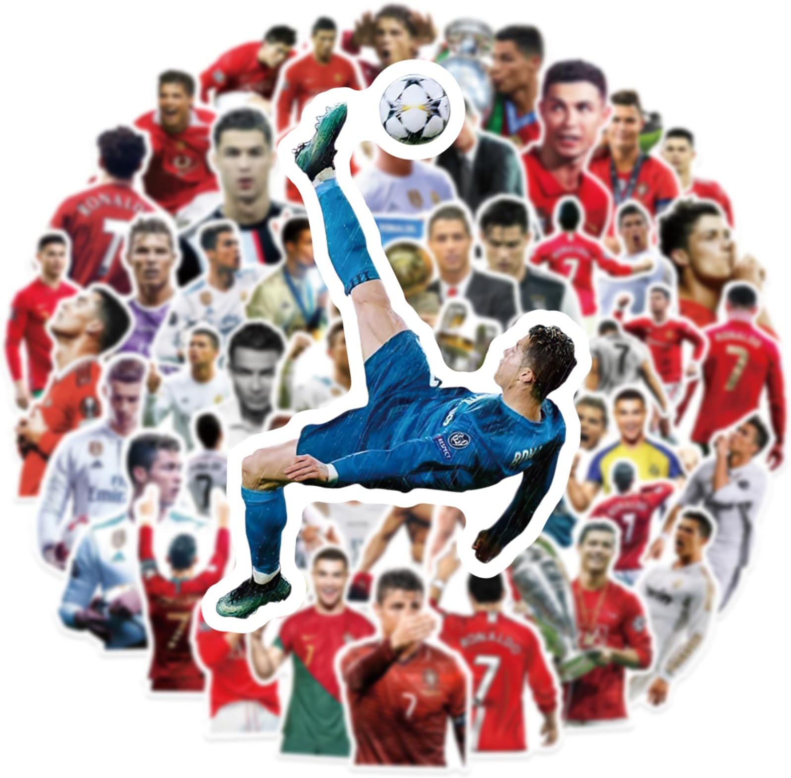 Amazon.com: Cristiano Ronaldo CR7 Football Club Real Madrid Sport Wall ...