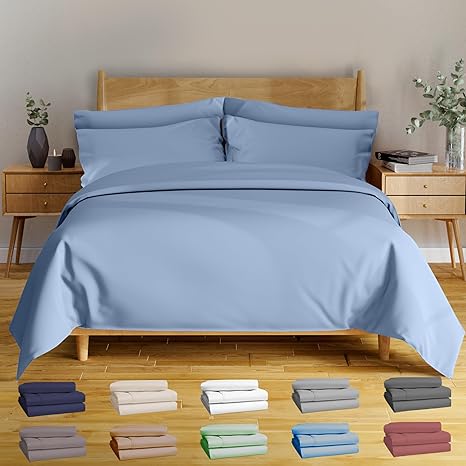 Cooling Bed Sheets BAMPURE 6-Piece King Bamboo Sheets - 100% Viscose ...
