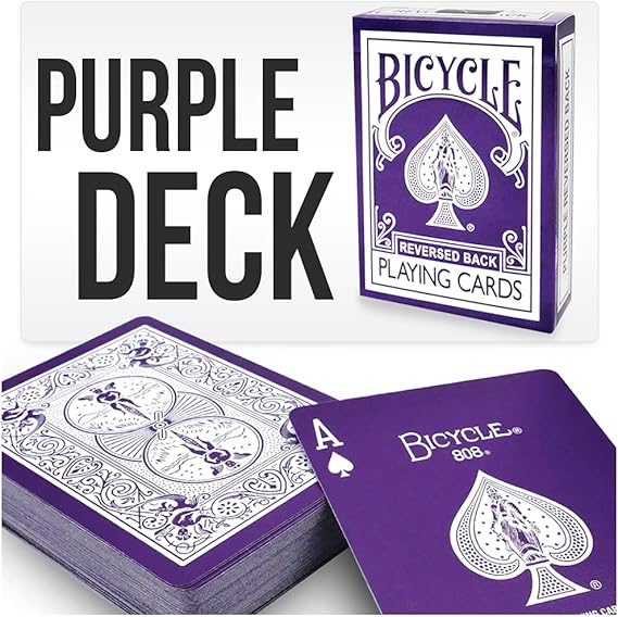 Amazon.com: Purple Playing Cards Bicycle Deck : Toys & Games