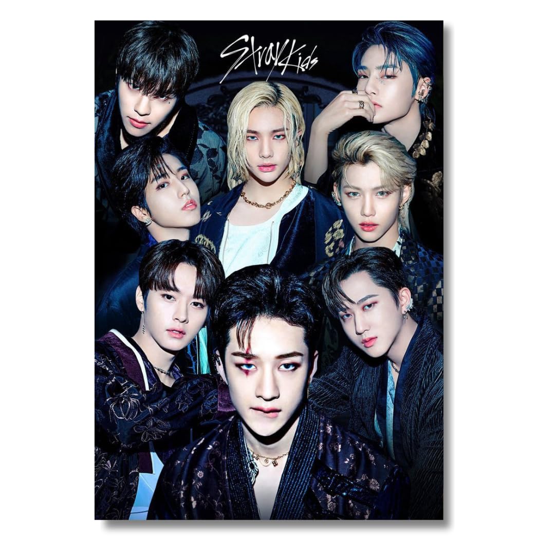 Stray Kids Poster | K-Pop Posters for Wall | South Korean Boy Band ...