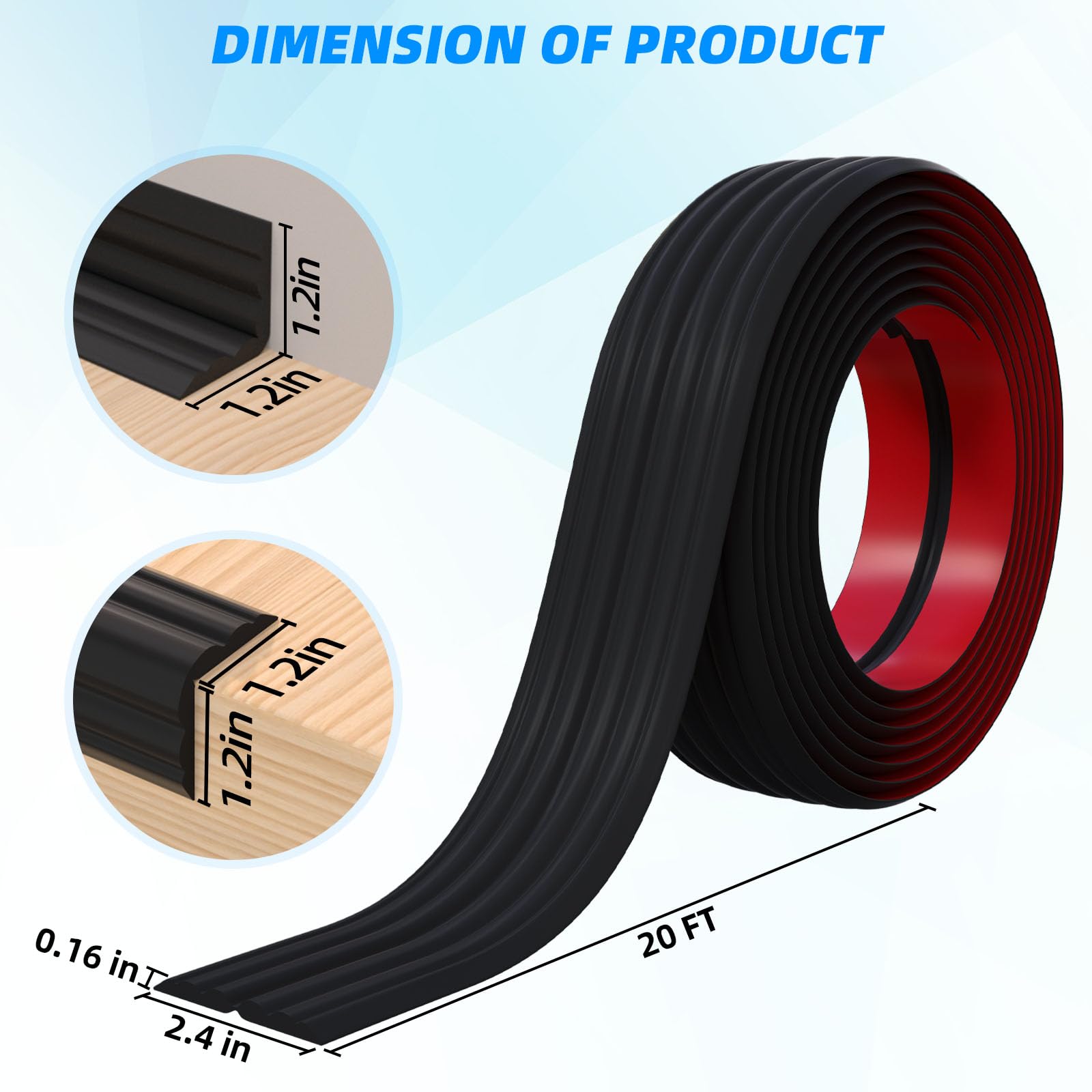 Snapklik.com : 20FT Flexible Wall Corner Protector Moulding Trim, Peel ...
