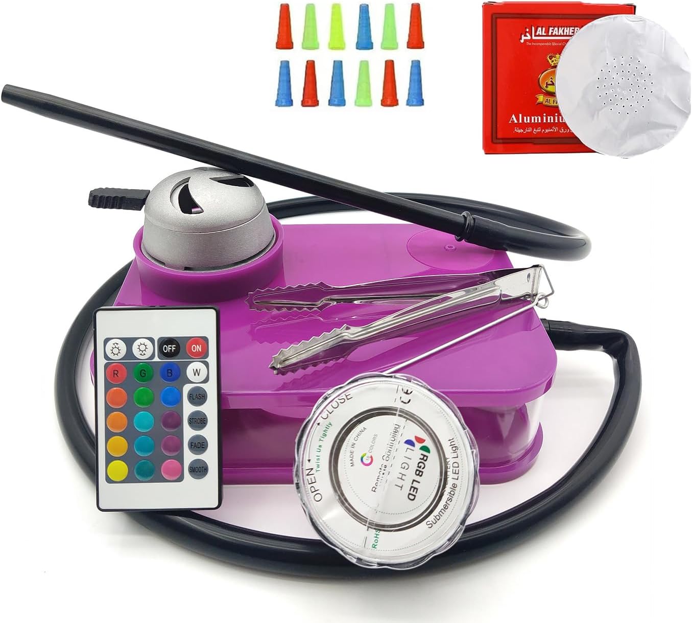 Modern Portable Acrylic Hookah Set Complete Portable Book Hookahs with ...