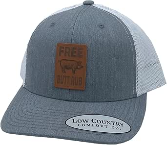 Low Country Comfort Co. Official Free Butt Rub Pig Leather Patch Hat ...