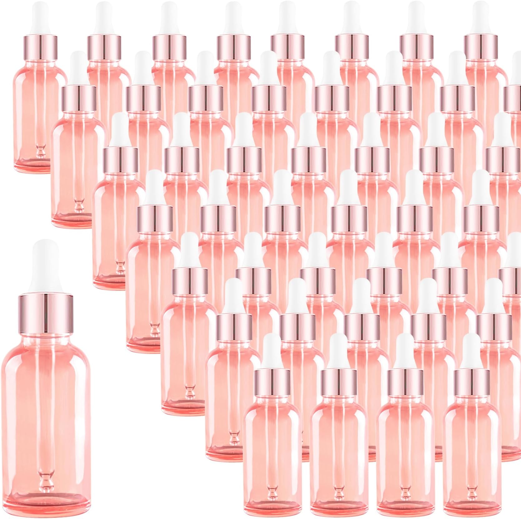 Amazon.com: 100 Pcs 1oz Glass Dropper Bottles Leakproof Glass Bottles ...