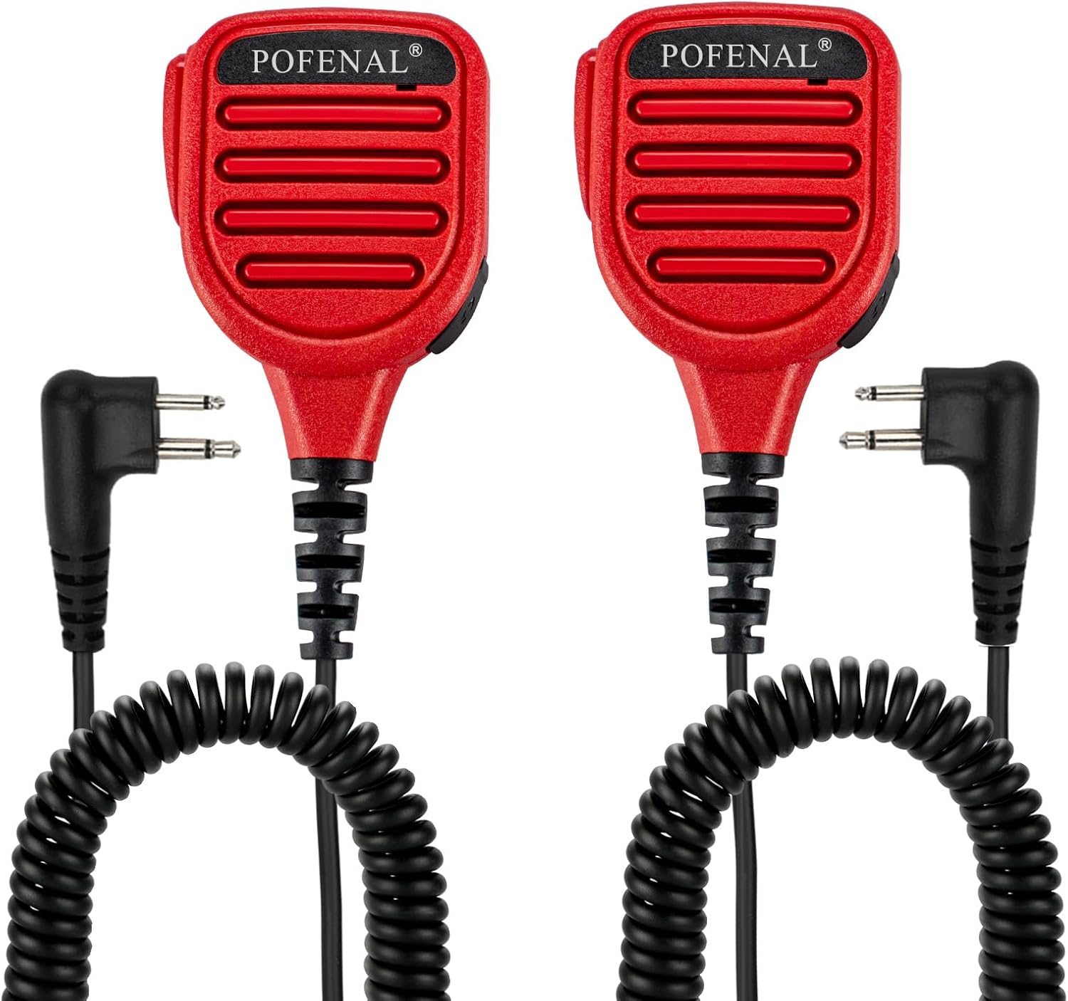 Amazon.com: POFENAL Waterproof 2 Pin Mic for Motorola Radios R2 BPR40D ...