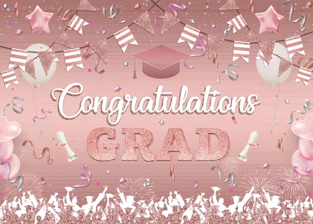 Pink Graduation Background Wallpaper