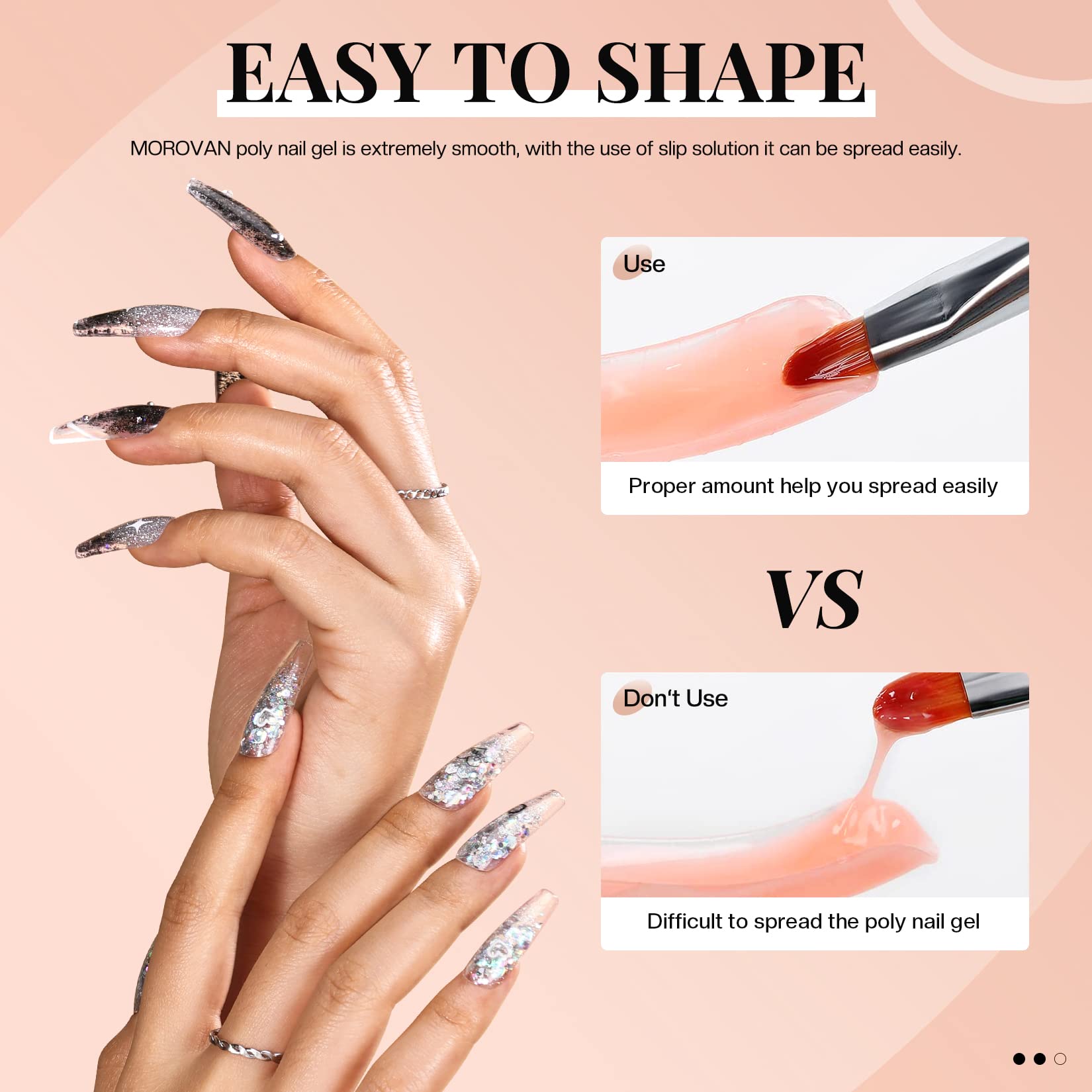 Morovan Poly Gel Nail Kit - 6 Colors Poly Nail Gel All In One Poly ...