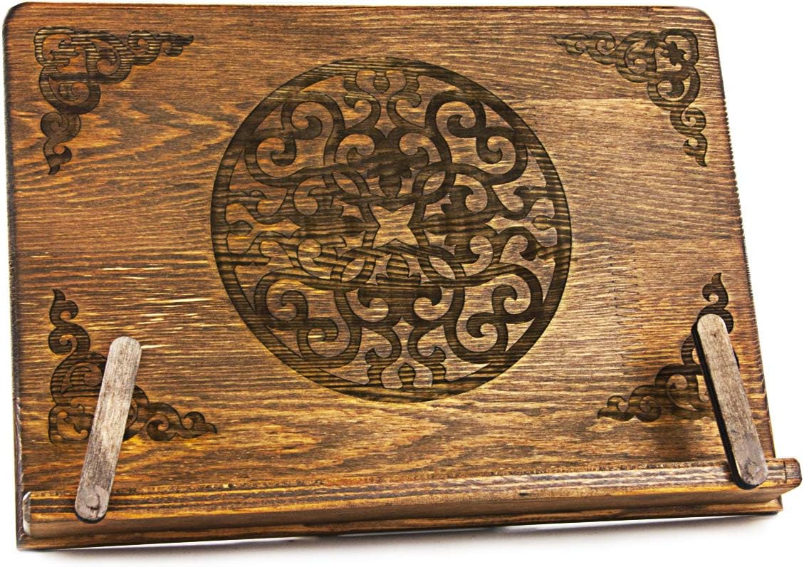 Amazon.com: Religious Gift 14" IHS Carved Wood Hymn Book Bible Display ...