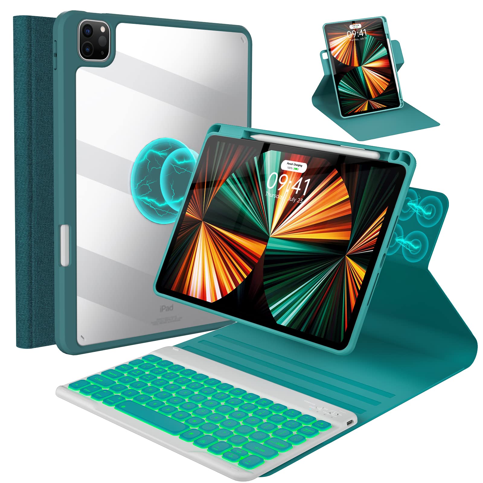 Amazon.com: iPad Pro 11 Keyboard Case 1st/2nd/3rd/4th,Air 5th 4th ...