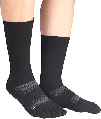 Merino Wool Hiking Toe Socks Warm Thermal Winter Cozy Moisture Wicking ...
