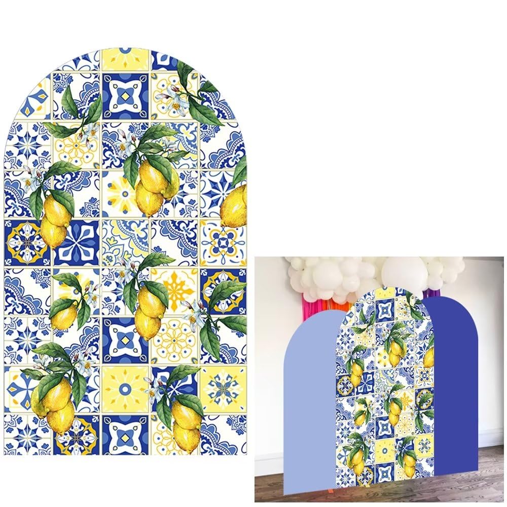 Amazon.com : Arch Backdrop Lemon Arch Stand Covers Stretchy Spandex ...