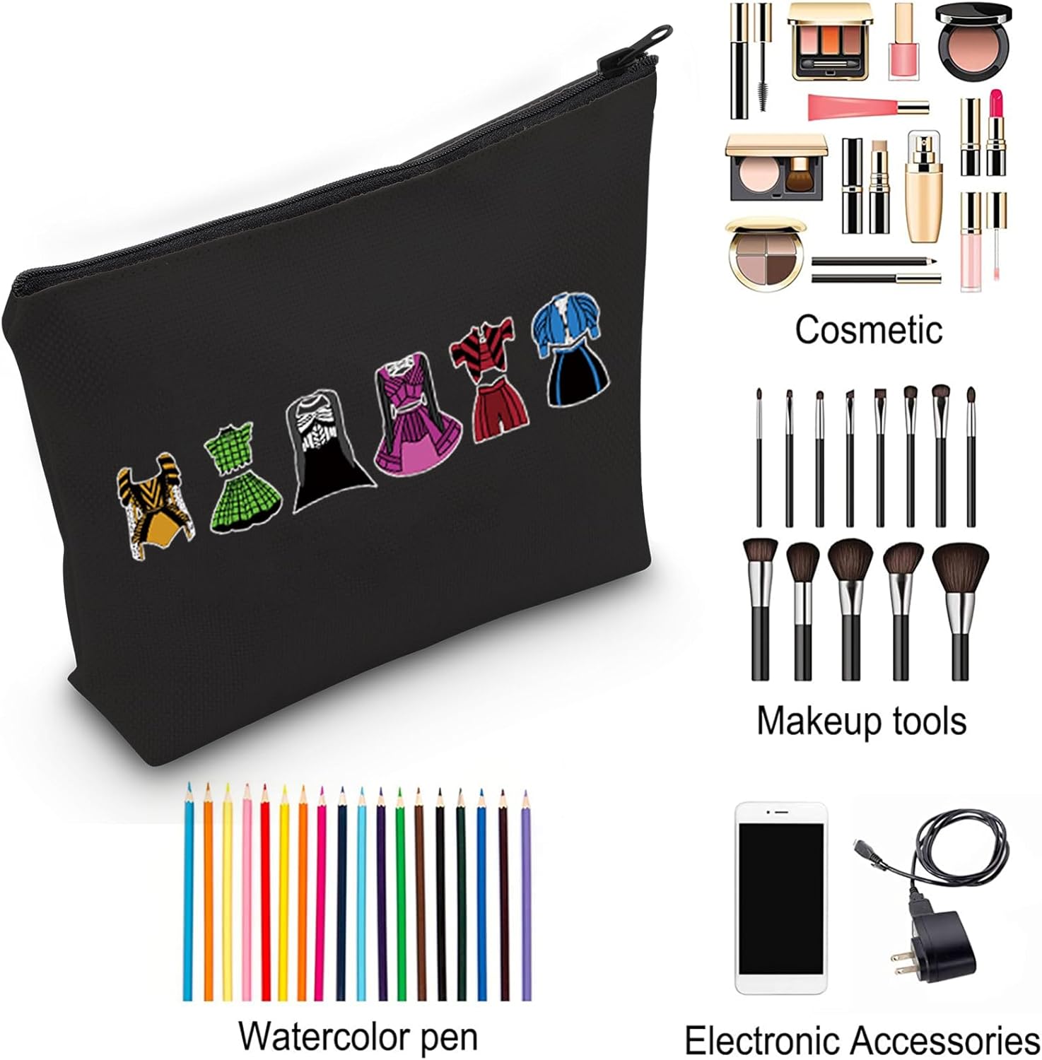 ZJXHPO The Musical Queens Survival Kit British History Musical Neceser ...