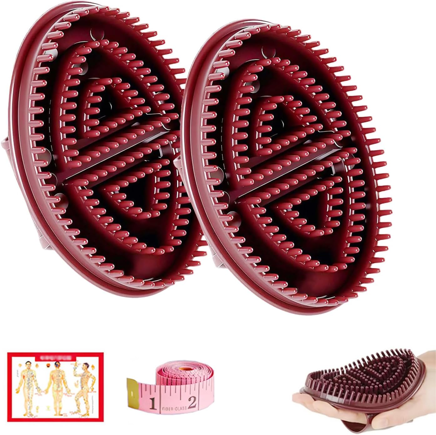 Amazon.com : 2PCS Meridian Brush Massage Body, 2025 New Full Body Relaxation Meridian Massage ...