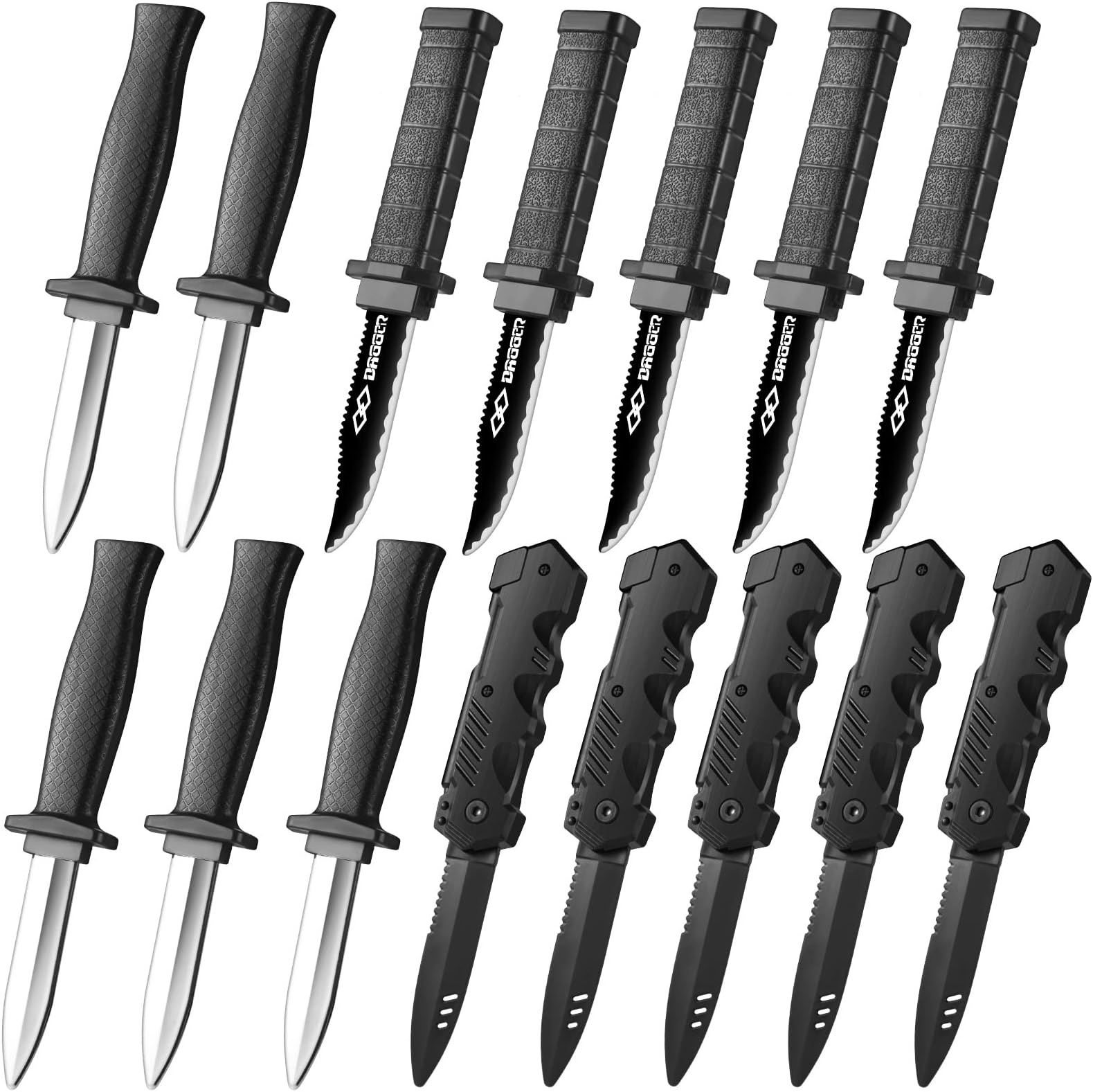 Amazon.com: ZJoey 15 Pack Retractable Fake Knife Retractable Knife ...