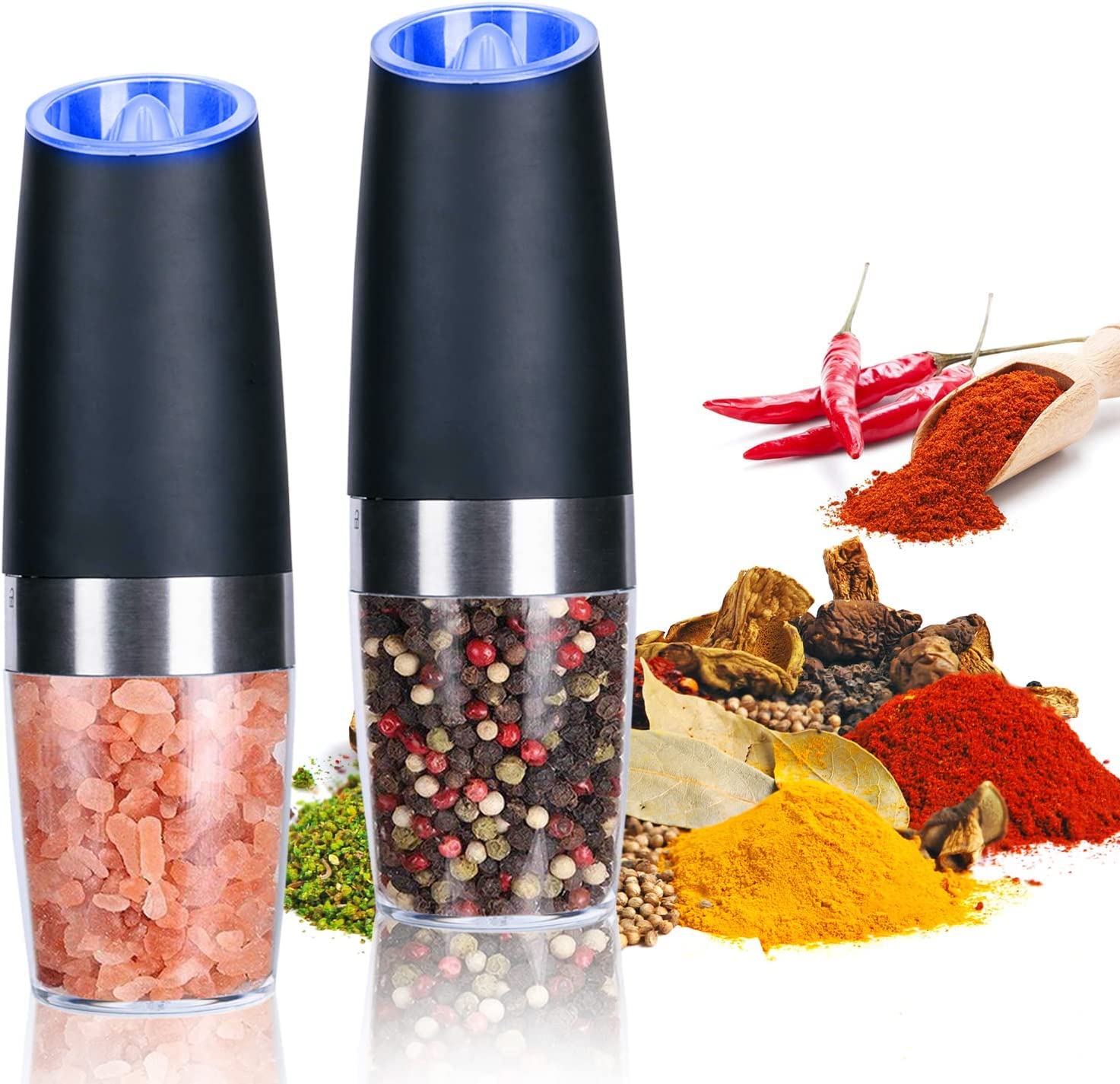 AASAVI Salt Pepper Spice Mill Hand Grinder Battery Operated | Electric ...