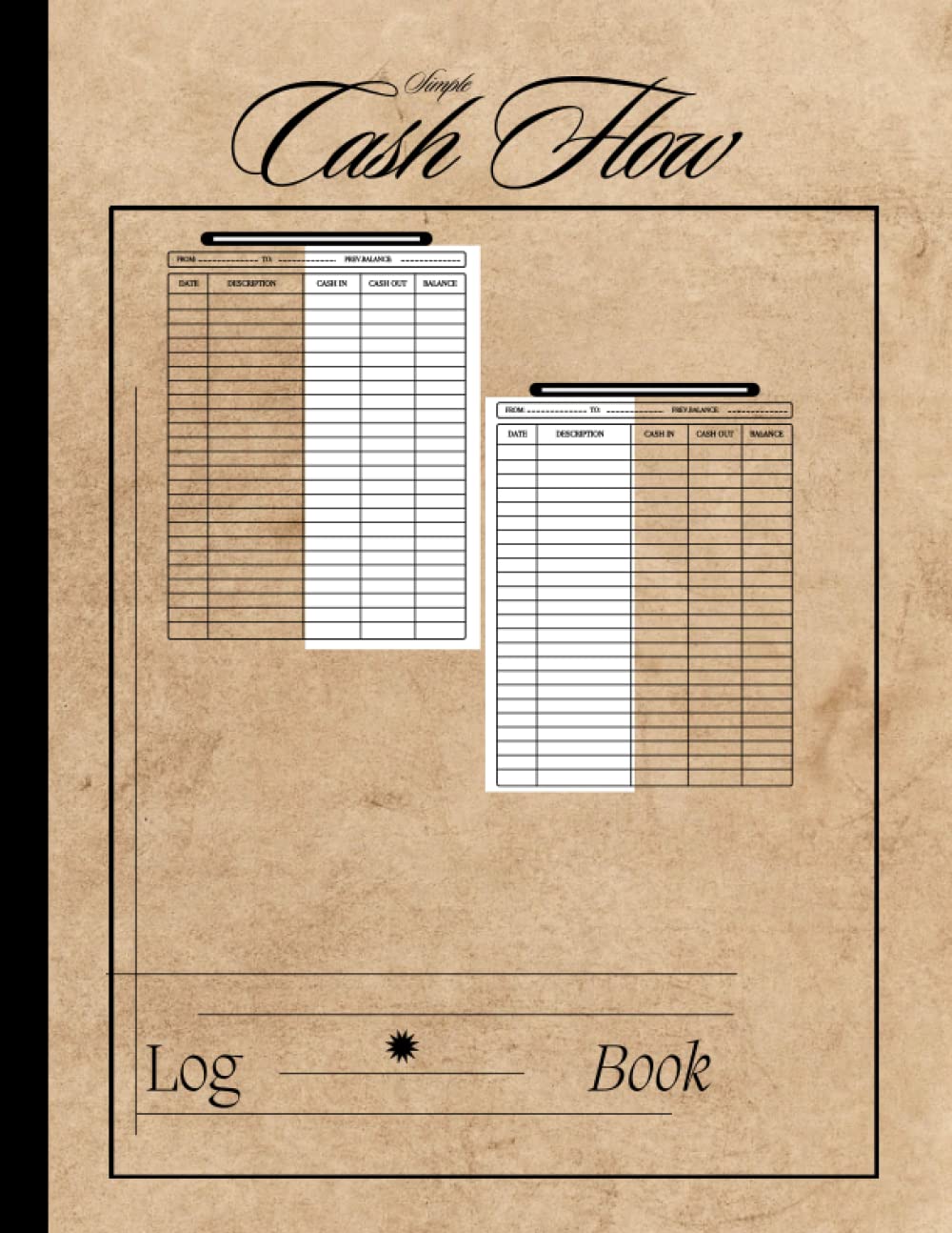 Simple Cash Flow Log Book Financial Record Keeping Book Petty ...