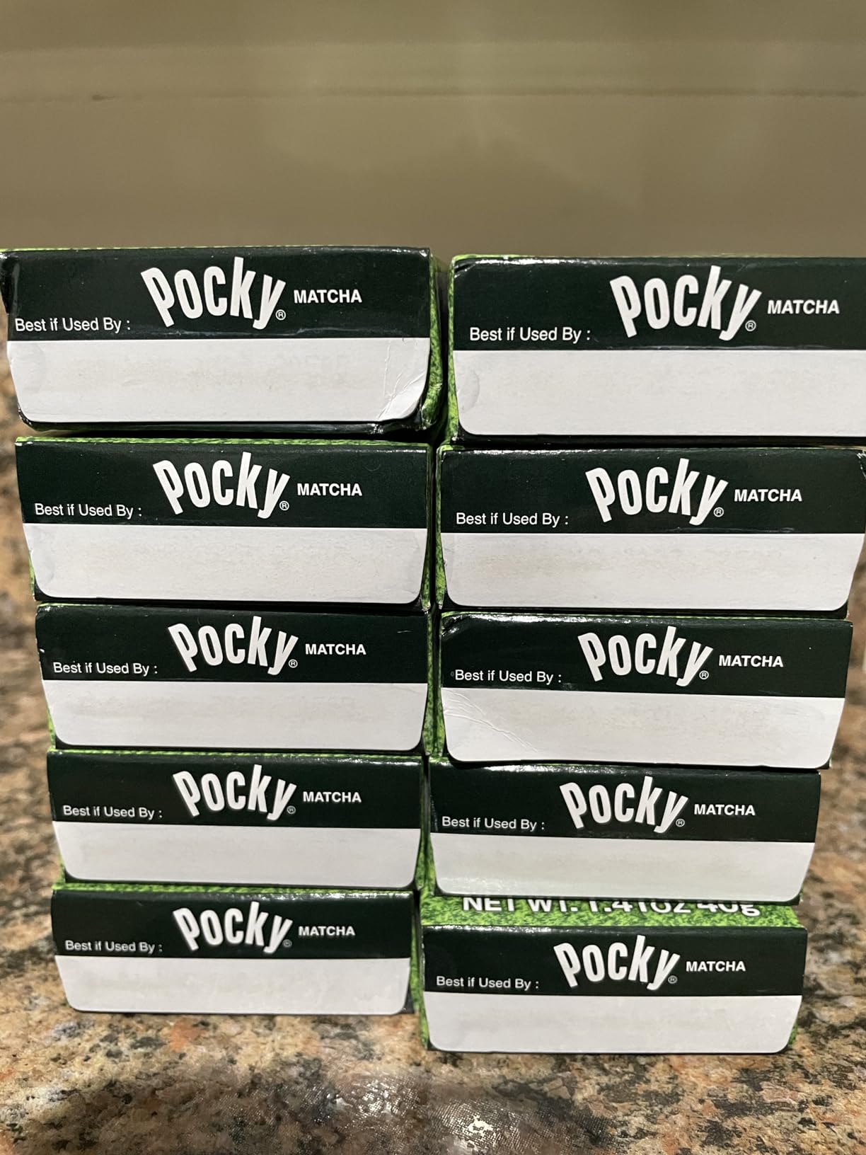 Amazon.com: Pocky Matcha Green Tea Cream Covered Biscuit Sticks, 1.41 ...