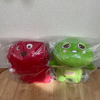 Amazon.co.jp: Hikokuji Gachapin Muku Prize A Prize b Plush Toy Set of 2 ...