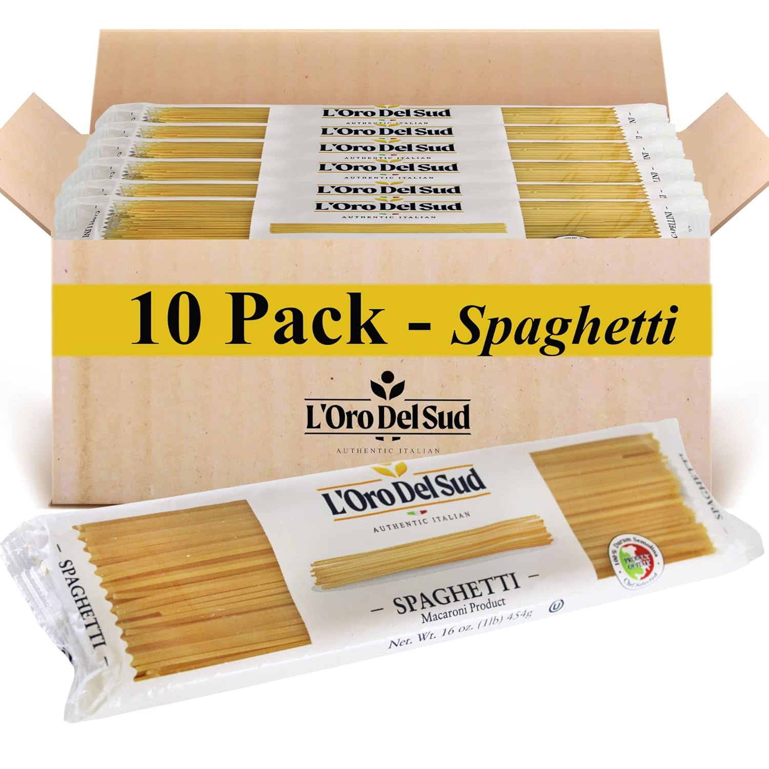 Amazon.com : Spaghetti, Italian Pasta, Premium Quality Product of Italy ...