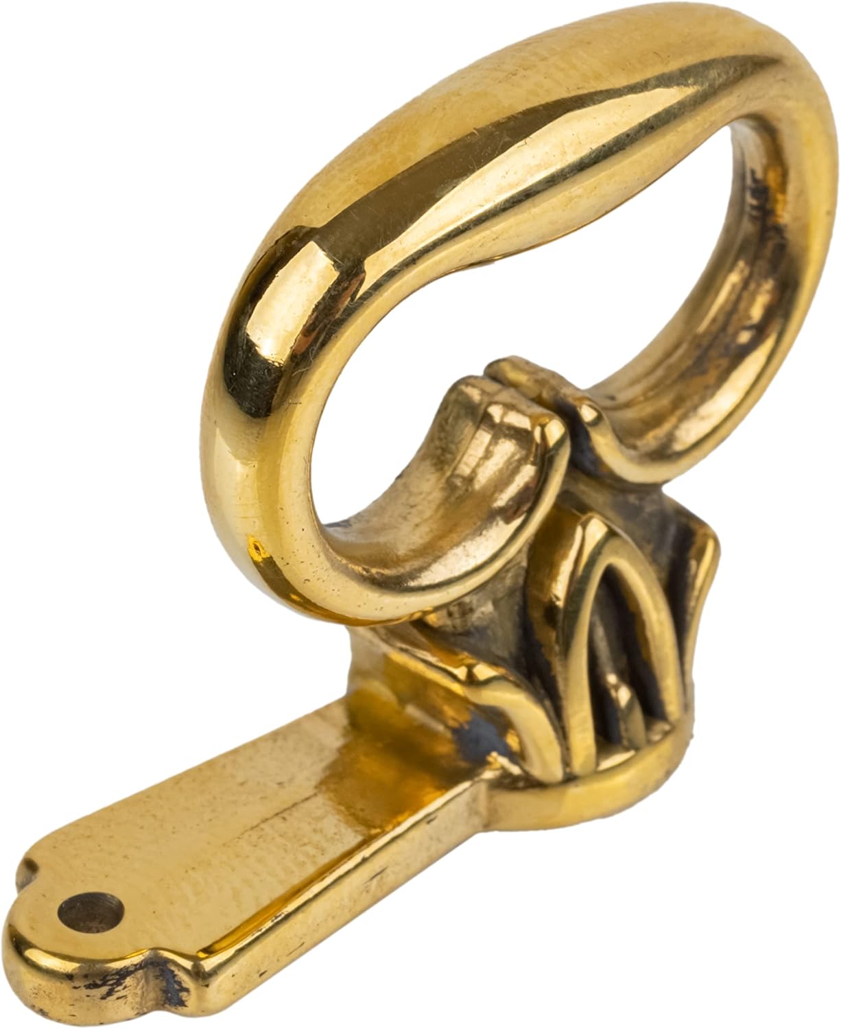 Solid Brass Mock Key - Knob for Antique China Cabinet Door, Curio ...