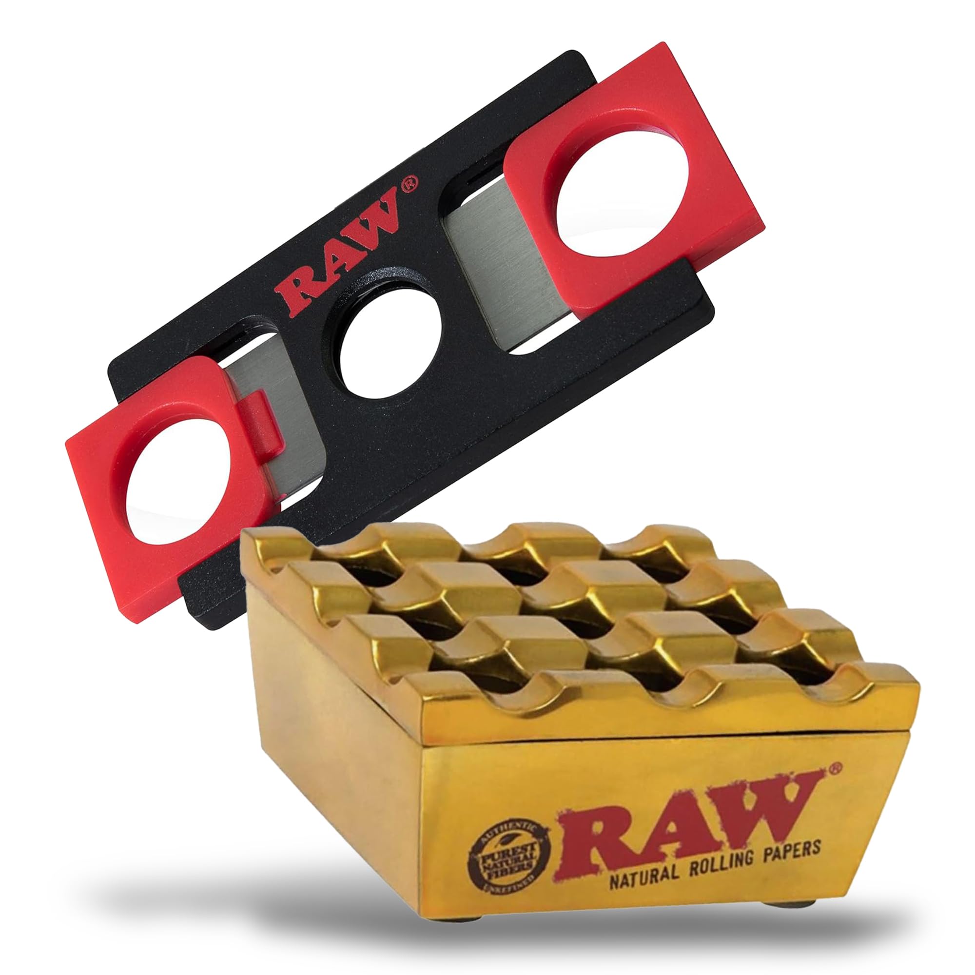 Amazon.com: RAW Cone Cutter + RAW Metal Ashtray - Gold : Home & Kitchen