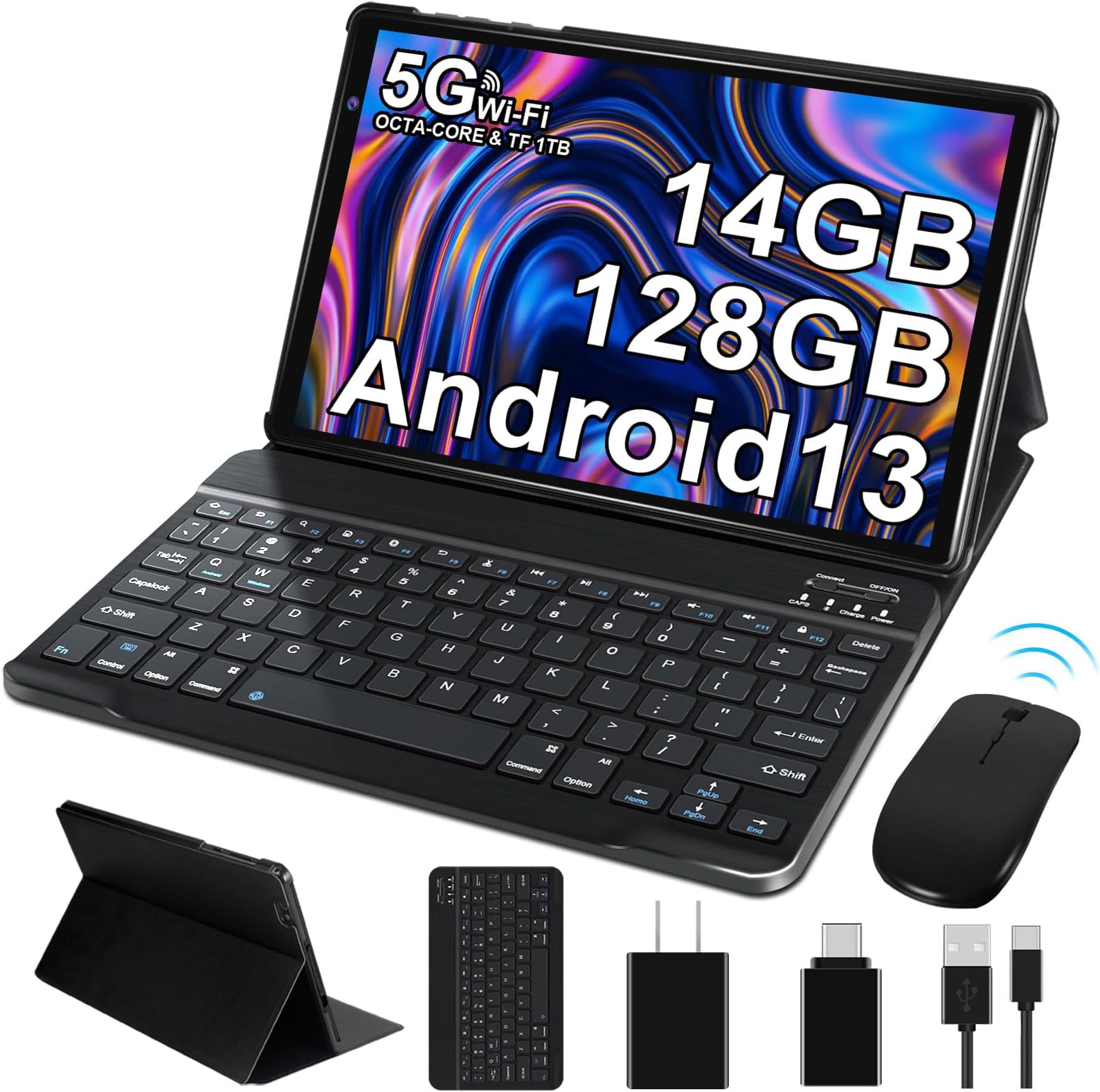 Amazon.com : 2024 Tablet 10 inch Android 13 Tablets with 14GB RAM 128GB ...