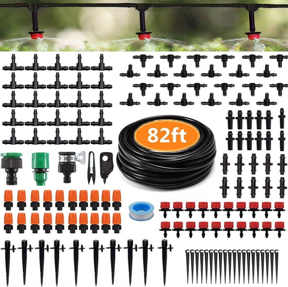 Amazon.com : MSDADA Drip Irrigation Kit System, 82 Ft Garden Irrigation ...