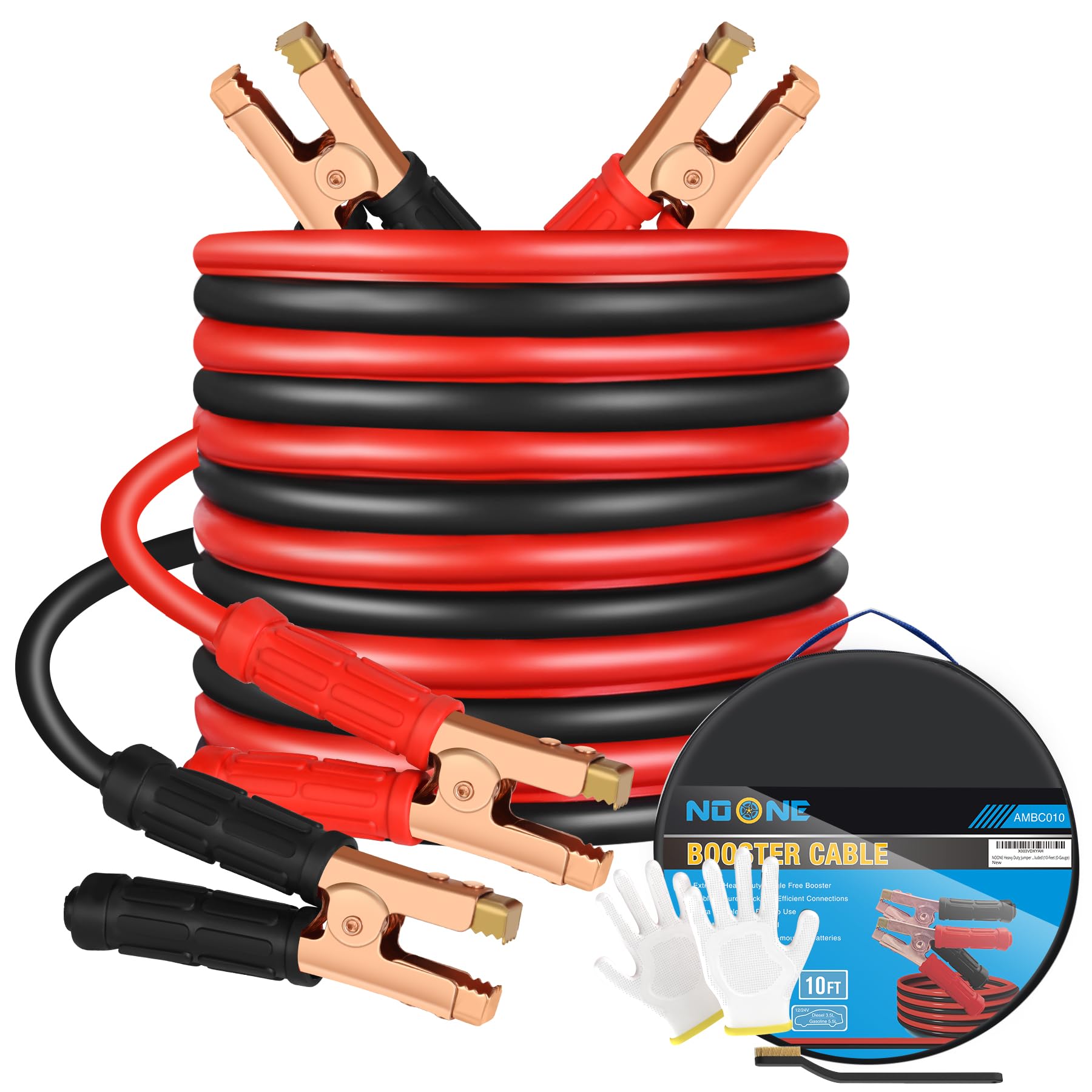 Snapklik.com : NOONE Heavy Duty Jumper Cables For Car Battery, Heavy ...