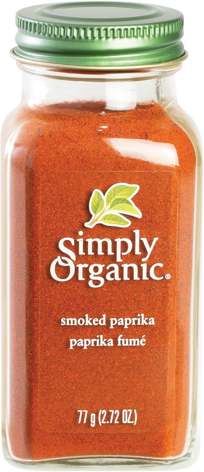 Simply Organic Smoked Paprika, Certified Organic - 77g Glass Bottle ...