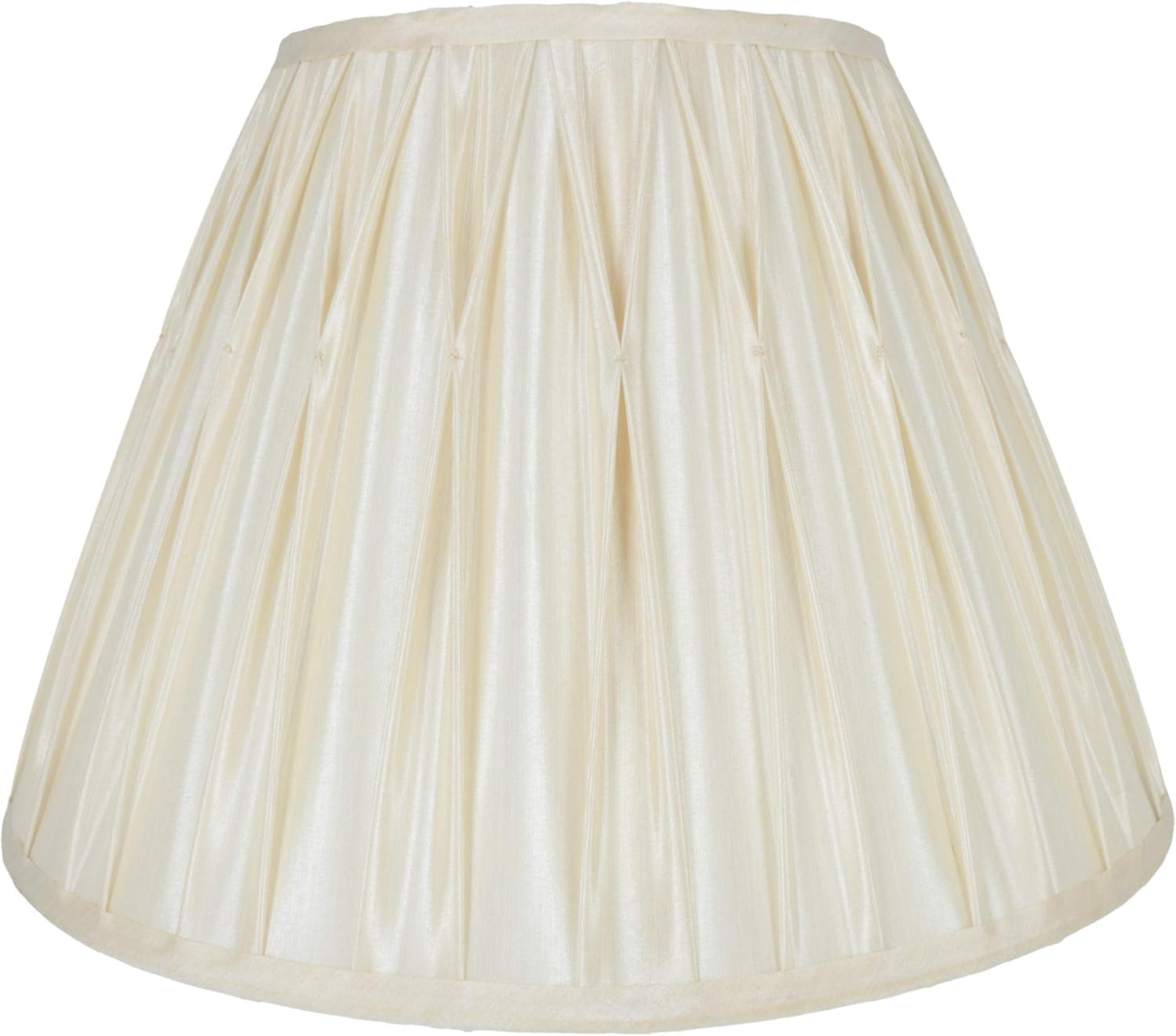 Urbanest Designer Pinch Pleat Faux Silk Softback Empire Lamp Shade, 8 ...