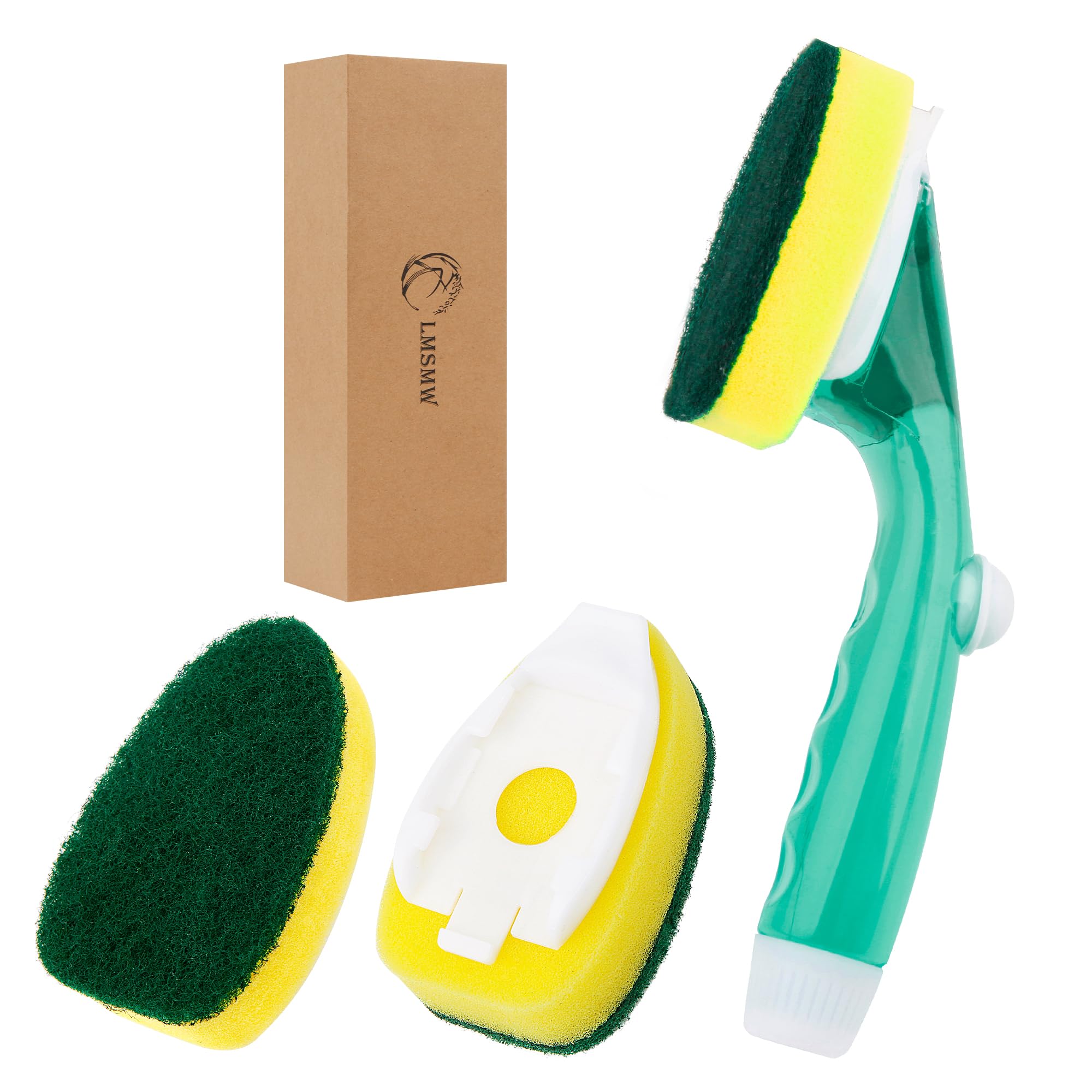 Amazon.com: Dishwand Sponge Refills Soap Control Handle, Dish Wand ...