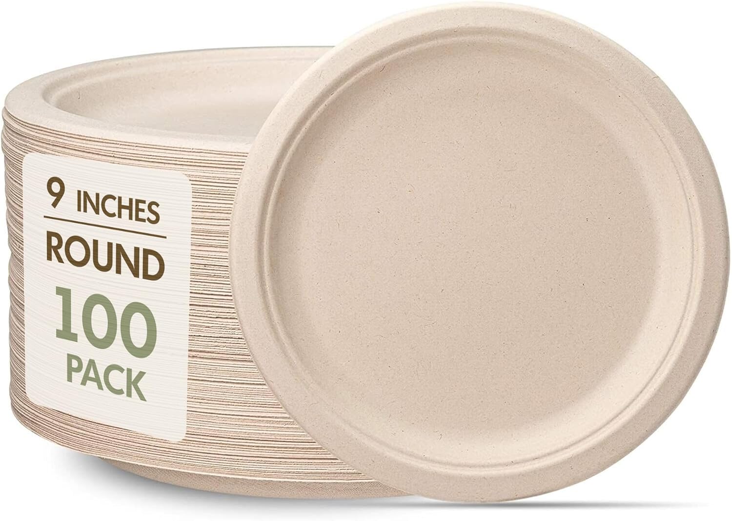 Amazon.com: HOME GOODS MARKETPLACE Paper Plates, Compostable Disposable ...
