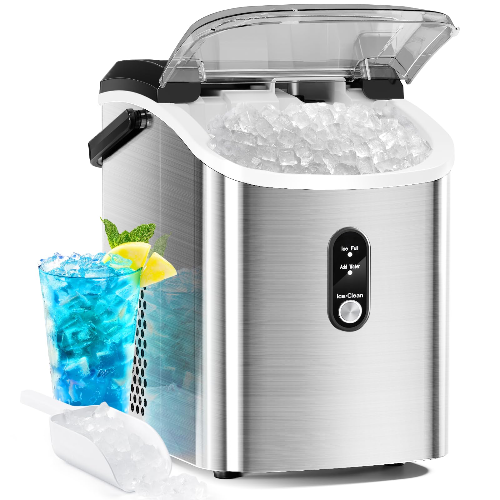 Amazon.com: Antarctic Star Nugget Countertop Ice Maker with Soft ...