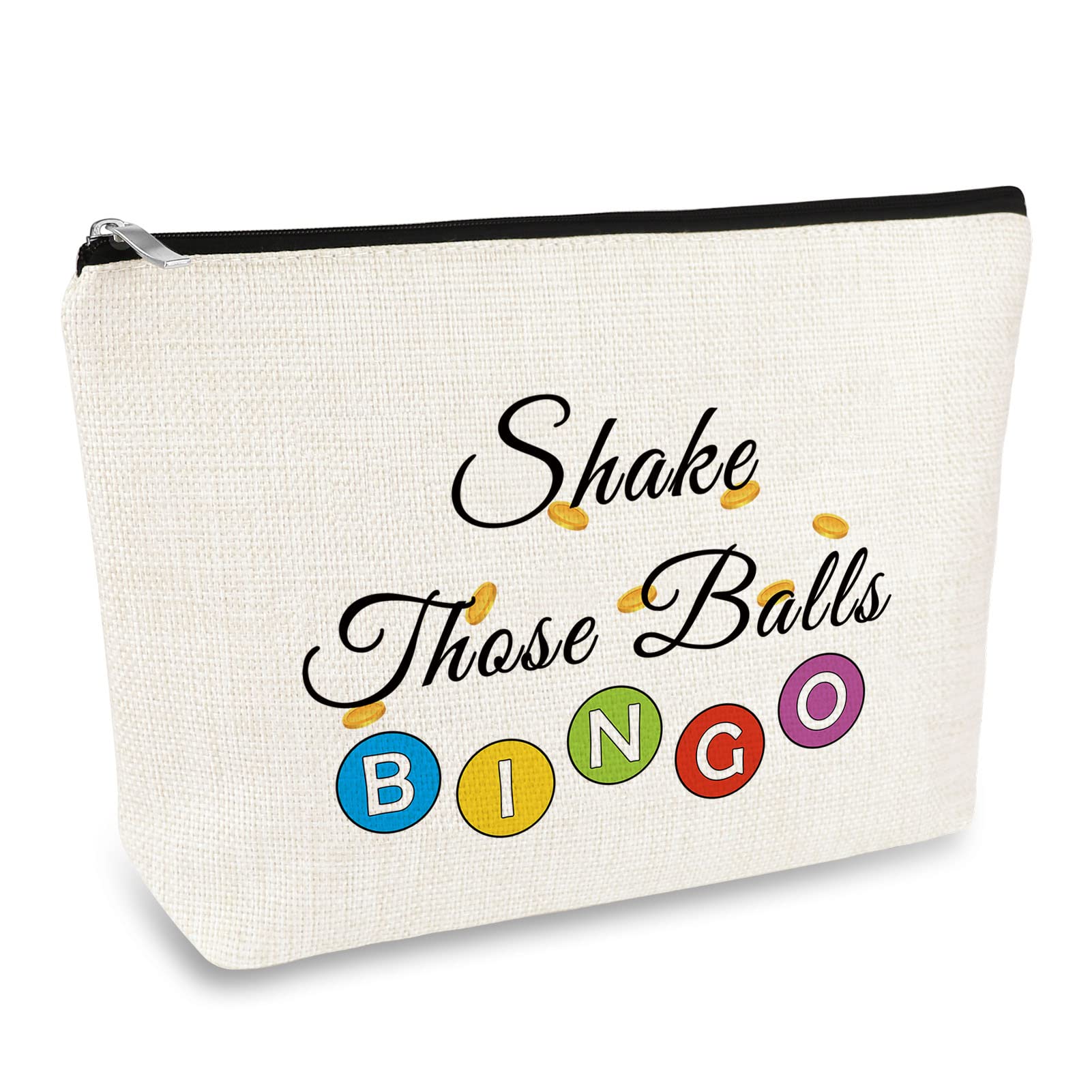 Amazon.com: Bingo Game Gift for Women Makeup Bag Bingo Lover Gift ...