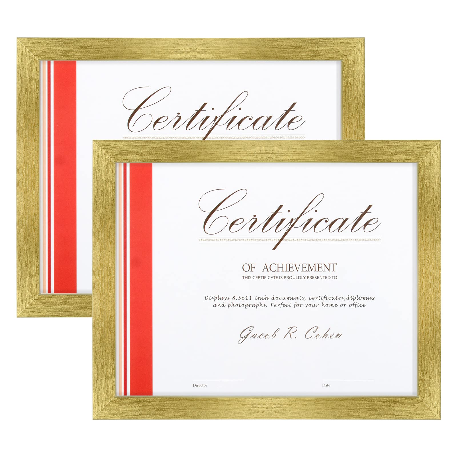 Amazon.com - Frametory, 8.5x11 Certificate Frame with Back Hangers for ...