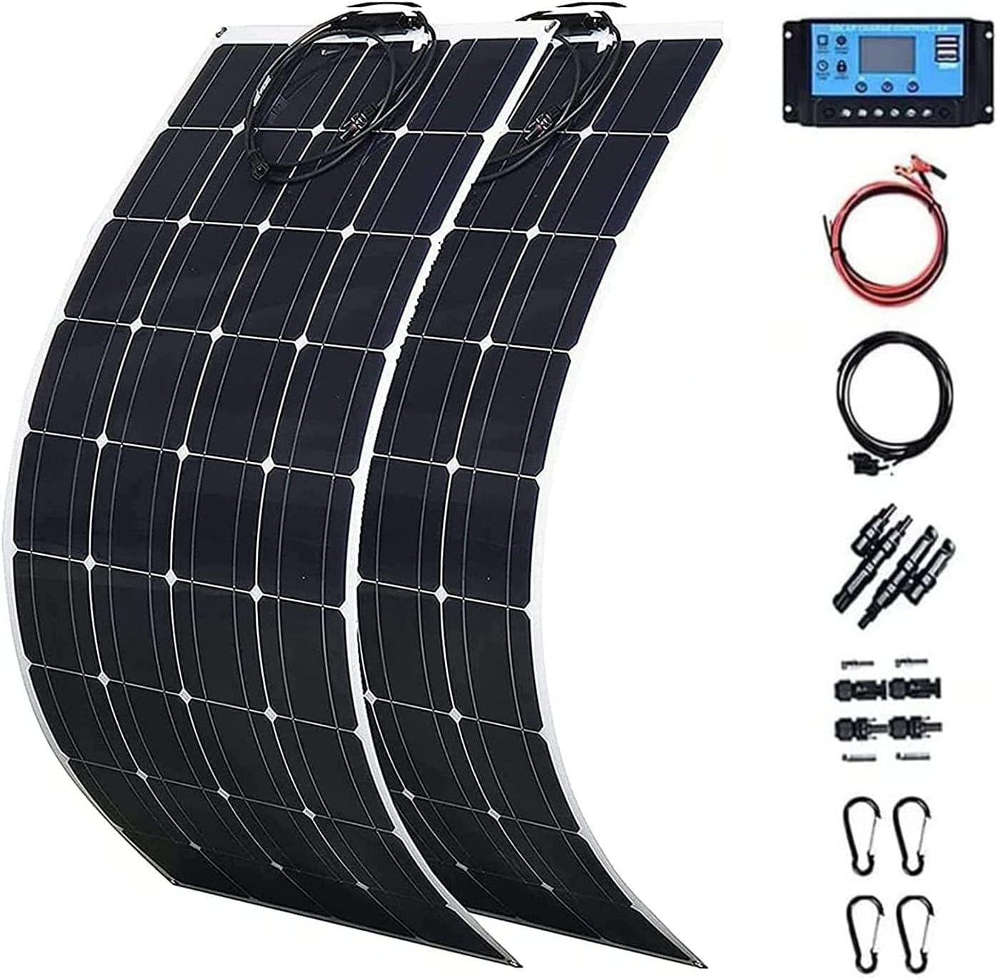 Amazon.com : Xue-shelf 2X 600W Watt Flexible Solar Panel Flexible Solar ...
