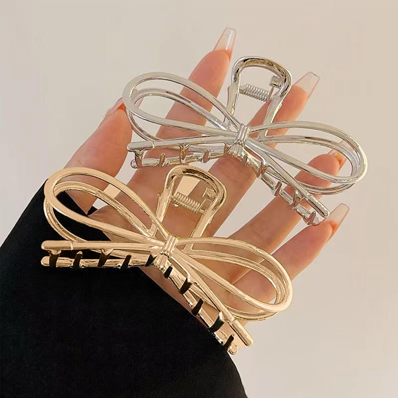 Amazon.com : Large Claw Clips for Thick and Thin Hair, Strong Hold Bow ...