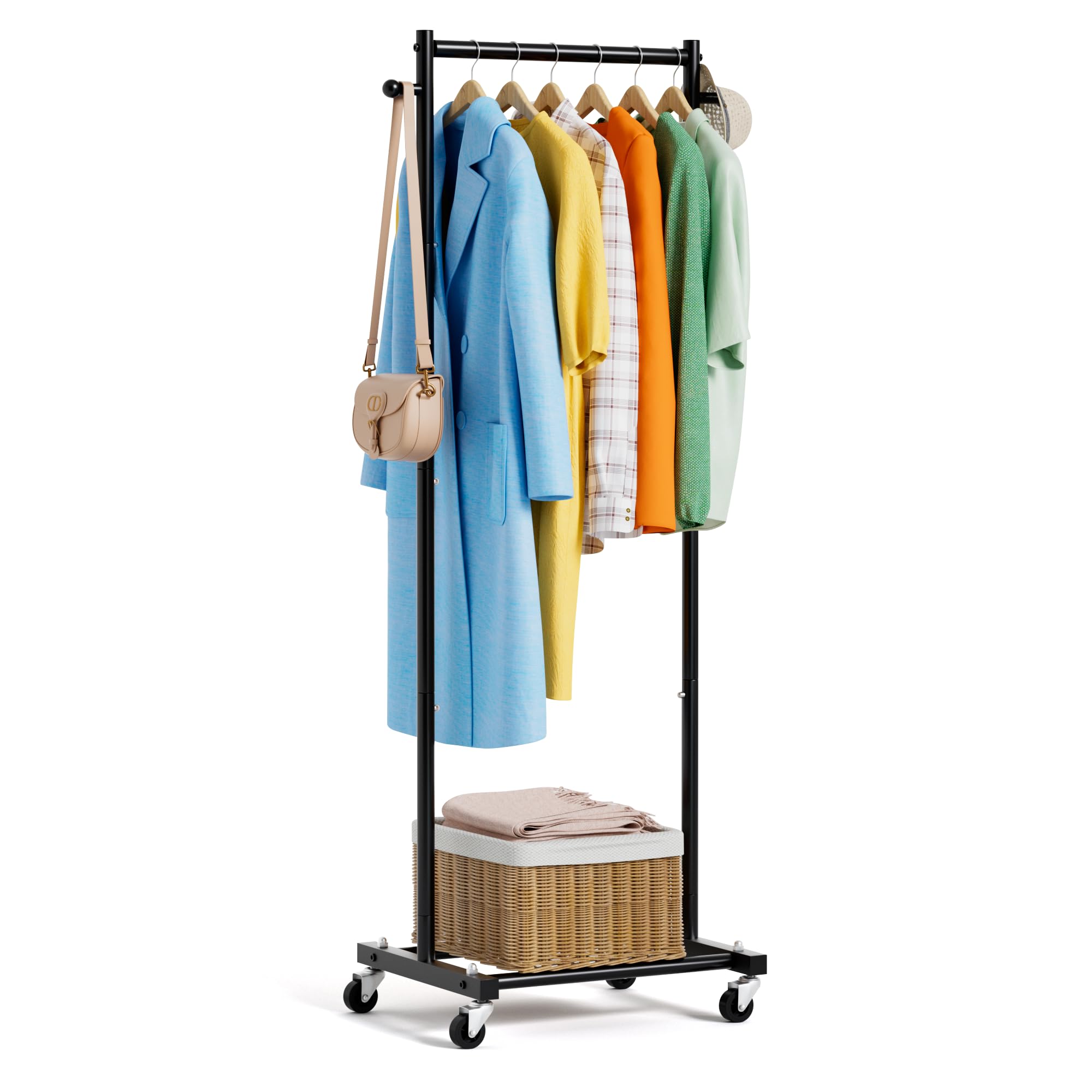 Amazon.com: MISSLO Small Clothes Racks for Hanging Clothes Clothing ...