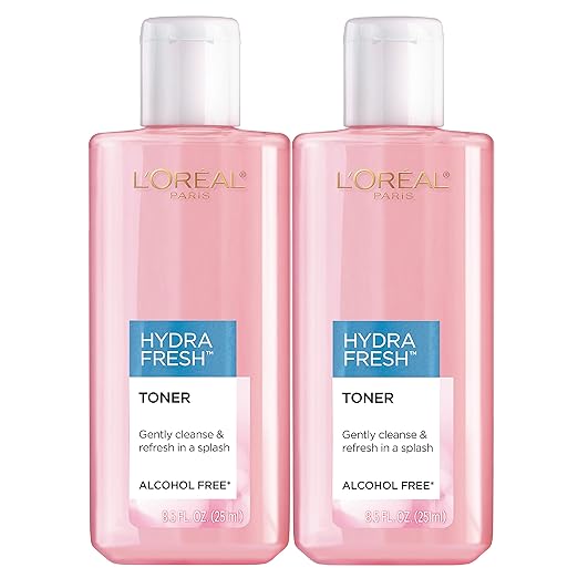 Amazon.com : L'Oreal Paris Skincare HydraFresh Toner Face Toner ...