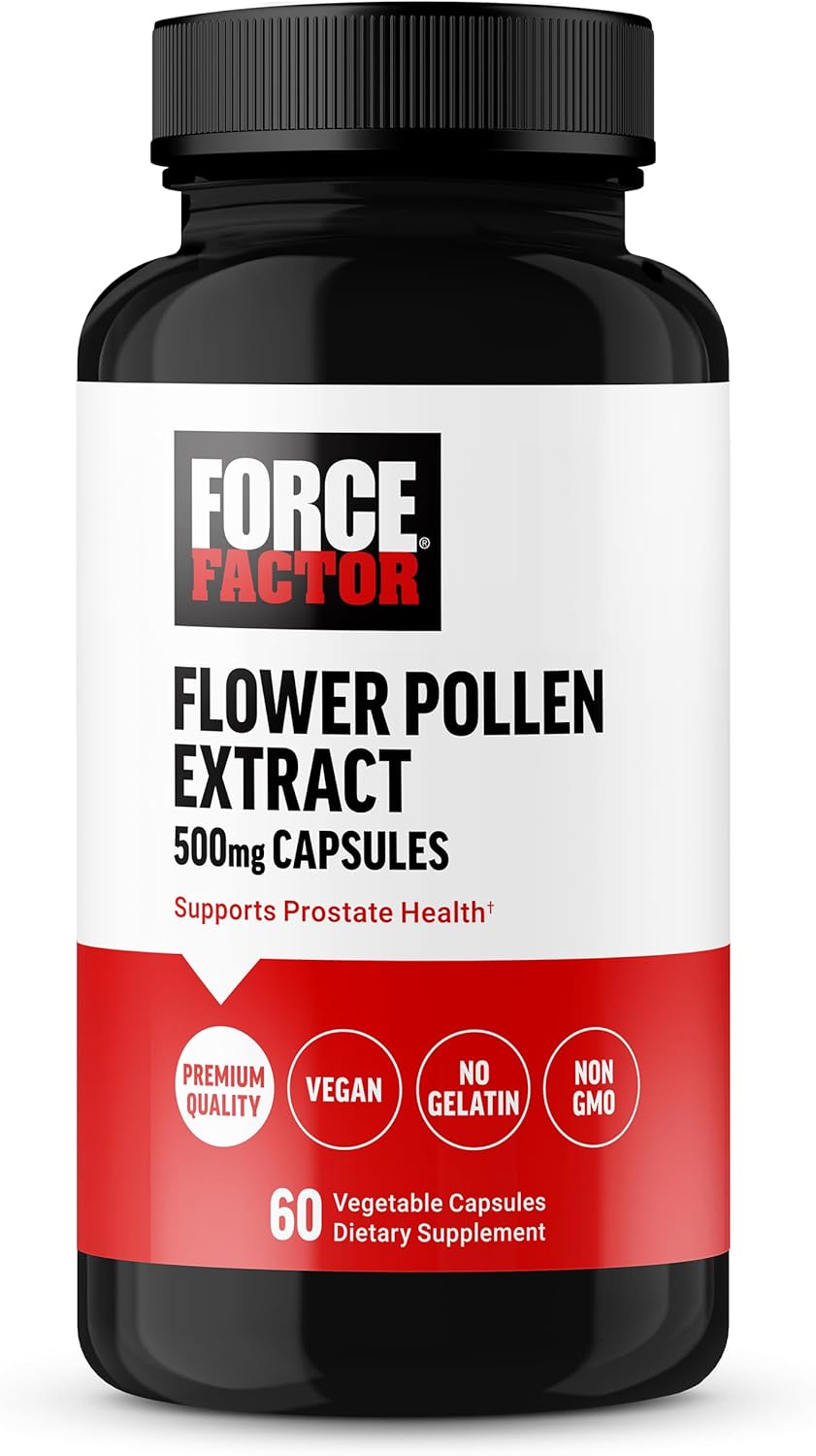 Amazon.com: FORCE FACTOR Flower Pollen Prostate Support Supplement for ...