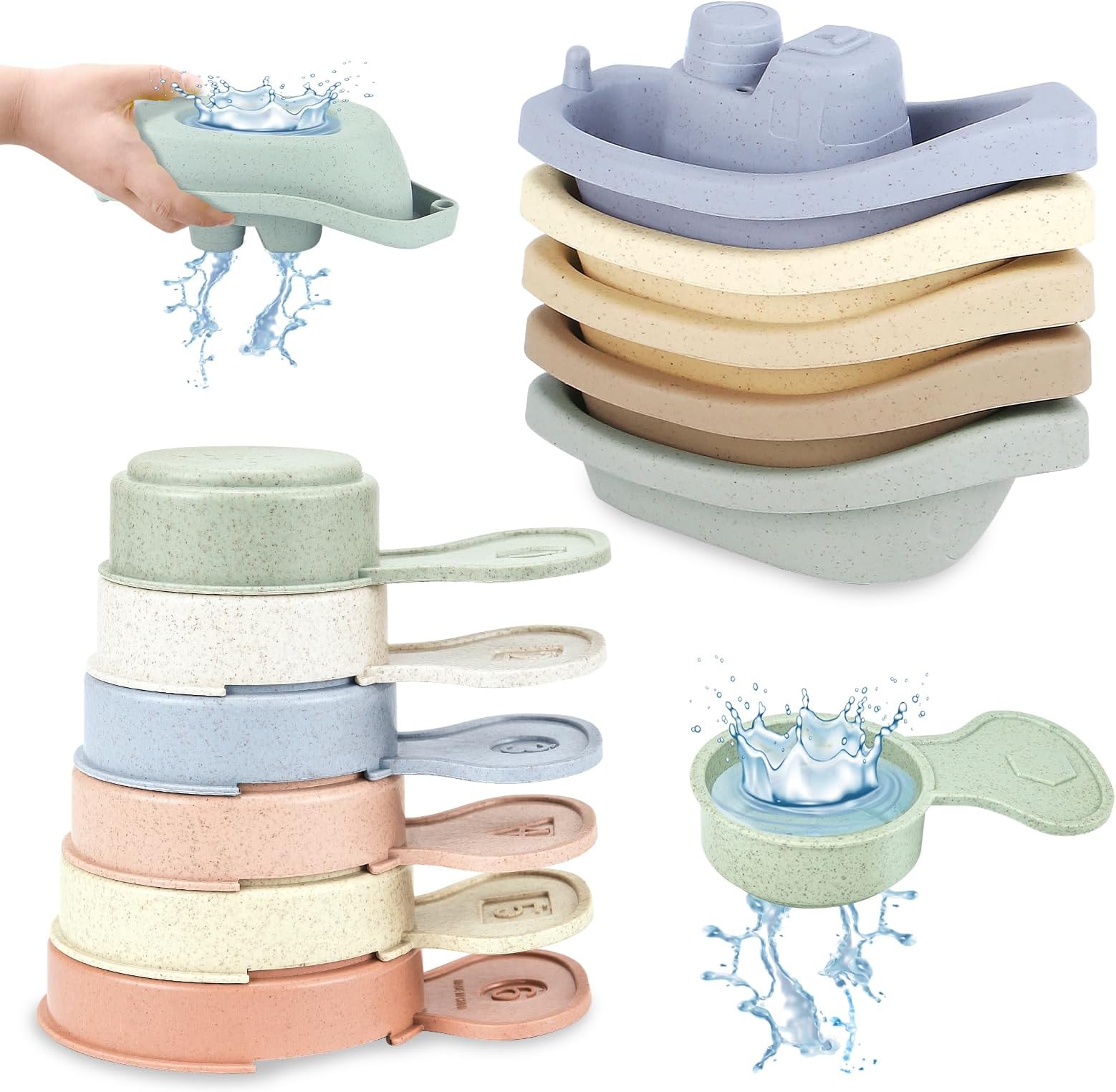 Skip Hop Zoo Stack and Pour Buckets, 5-Piece : Amazon.com.au: Toys & Games