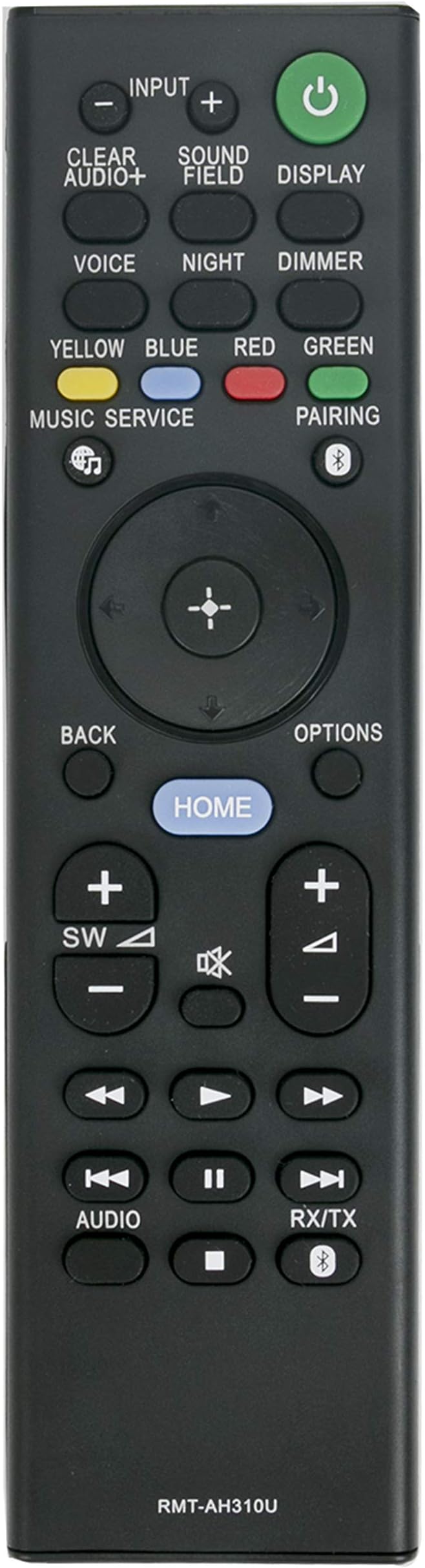 Amazon.com: RMT-AH310U Replaced Remote fit for Sony Sound Bar HT-MT500 ...